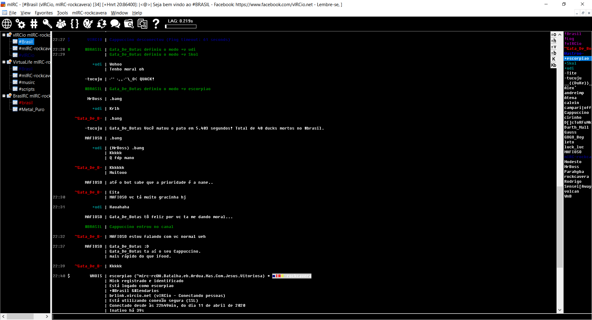 mIRC-rockcavera - Muito mais mIRC que Script!